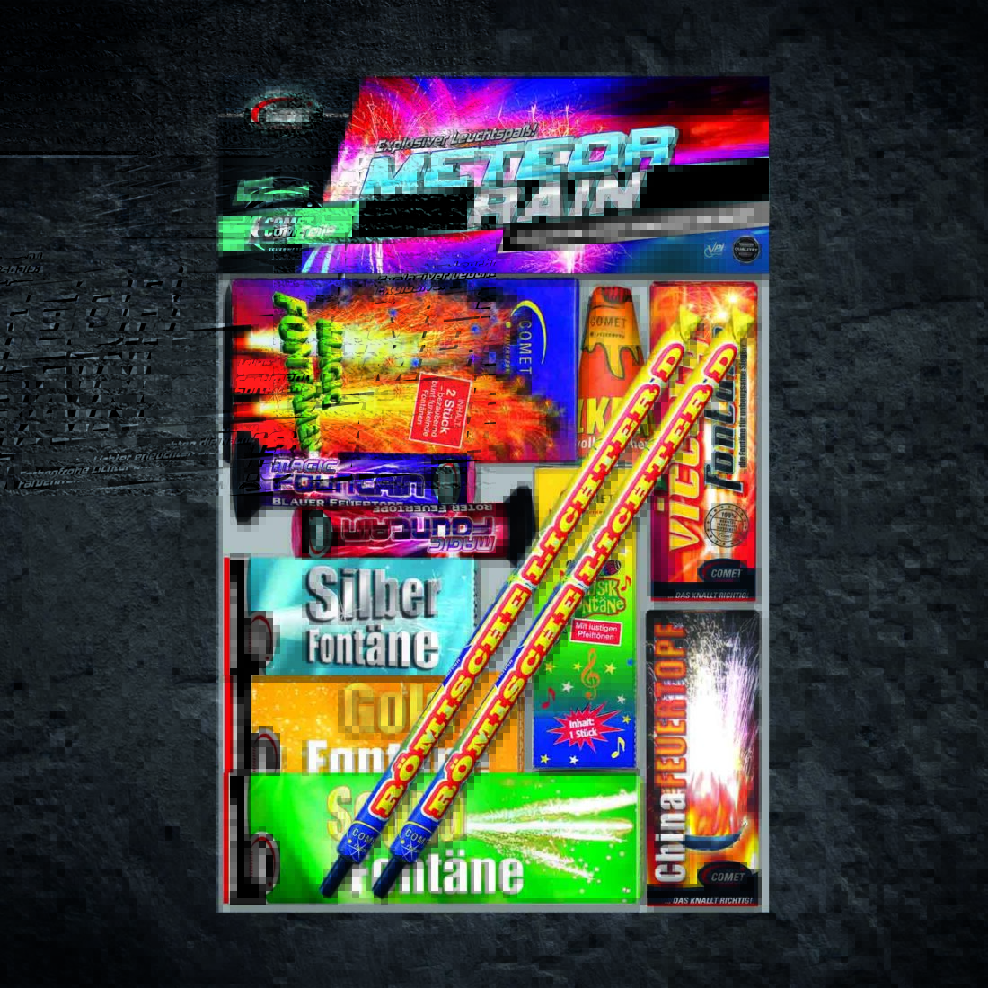 Meteor Rain bei Pyrocraft Feuerwerke