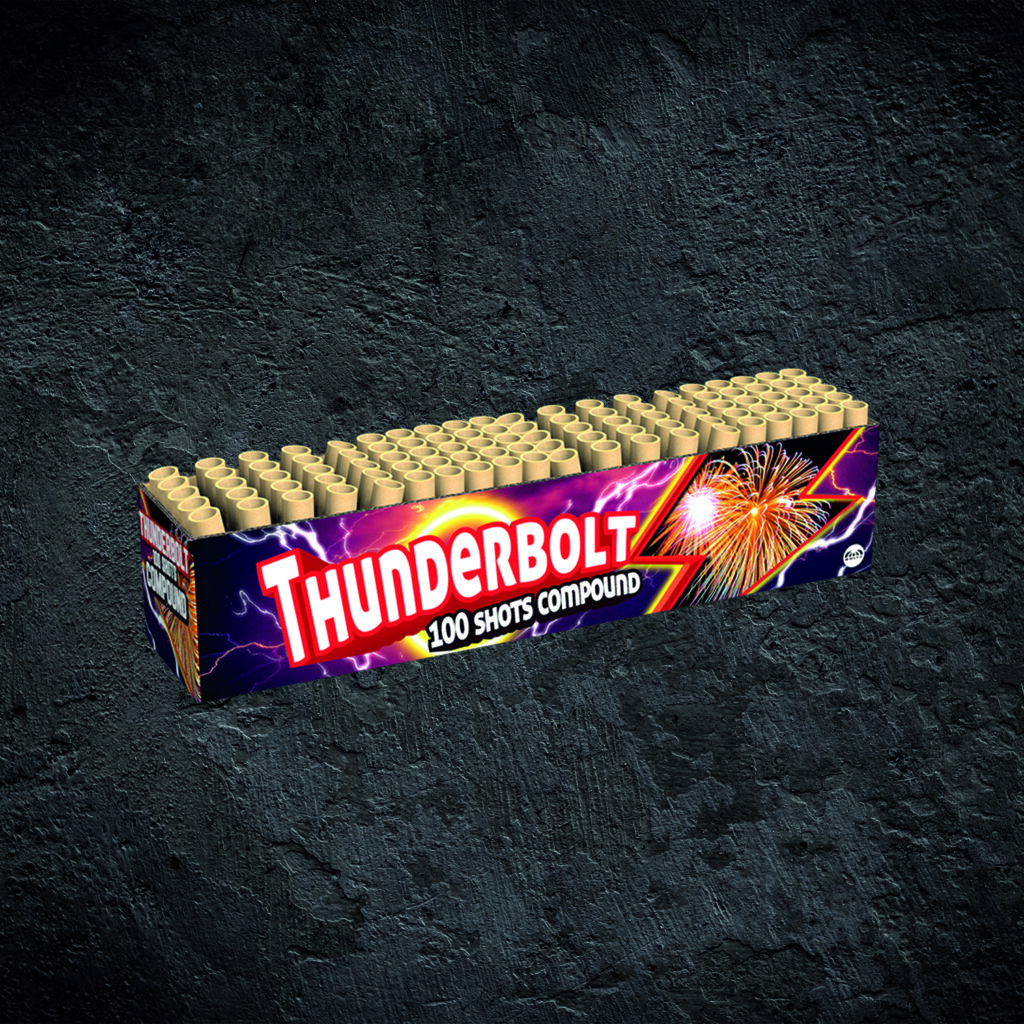Feuerwerksbatterie Thunderbolt bei Pyrocraft Feuerwerke